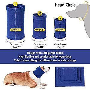 Quiet Ears for Dogs Hats Hoodies Dog's Ear Muffs Headband Noise Ear Protection for Dogs,Blue M