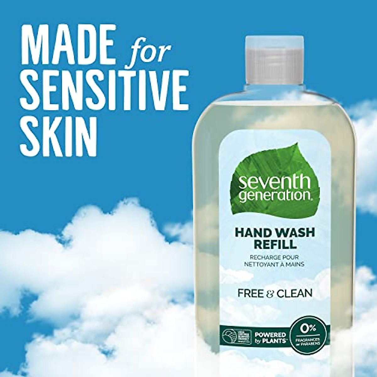 Seventh Generation Hand Soap Refill, Free & Clear Unscented, 24 oz, 3 pack (Packaging May Vary)