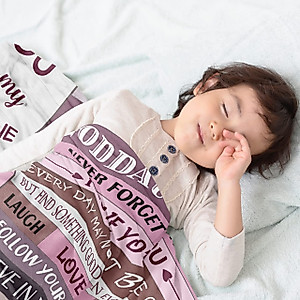 Pozevan Goddaughter Gifts from Godmother Godfather, Baptism Gifts for Girl, Birthday Gifts for Goddaughter, Goddaughter Baptism Gifts, God Daughter Gifts from Godmother, Blanket (60x50 Inches)