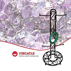 Home Basics Scroll Collection Steel Mug Tree, Black | Holds 6 Mugs | Tilted Branches | Sturdy Steel Design