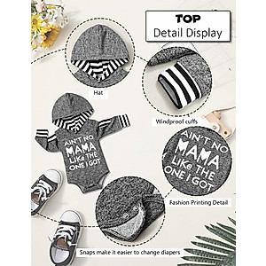 Fommy Baby Boy Clothes 0-3 Months boy clothes Letter Print Hoodies+Little Man Stripe Long Pants 2PCS Infant Boy Outfit Baby Boy Stuff Gifts Clothing Set