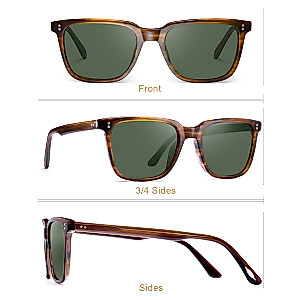 CARFIA Polarized Men's Sunglasses UV400 Protection for Driving Fishing Hiking Golf Outdoor Sport Glasses