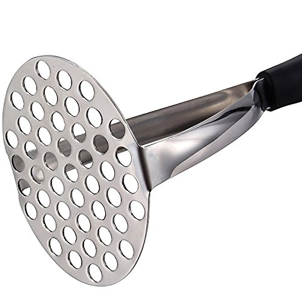 Joyoldelf Heavy Duty Stainless Steel Potato Masher, Professional Integrated Masher Kitchen Tool & Food Masher/ Potato Smasher with Silicone Handle, Perfect for Bean, Vegetable, Fruits, Avocado, Meat