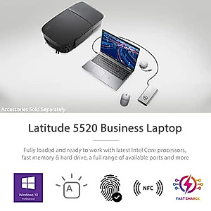 Dell 2021 Newest Business Laptop Latitude 5520, 15.6" FHD IPS Backlit Display, i7-1185G7 vPro, 64GB RAM, 4TB SSD, Webcam, Backlit Keyboard, Fingerprint Reader, WiFi 6, Thunderbolt, NFC, Win 10 Pro