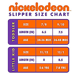 Nickelodeon Plush Fuzzy Slippers, Non-Skid Sole (Toddler/Kid, Boys' Baby Shark Blue, 11-12 Little