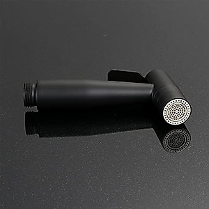 MINJING Bidet Sprayer for Toilet, Hand Held Bidet Sprayer Matte Black, Bidet Toilet Sprayer Kit, Baby Cloth Diaper Sprayer for Toilet Cleaning, Bathing Pets, Washing Car