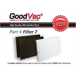 GoodVac Filter Sharp FP-A60UW FP-A80UW Air Purifier Replacement Filter and 2 Carbon Pre-Filters Replaces FZ-A60HFU FZ-A80HFU