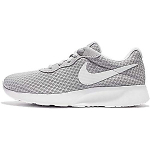 Nike Women's Tanjun Grey Wolf Grey White Running Shoe 7.5
