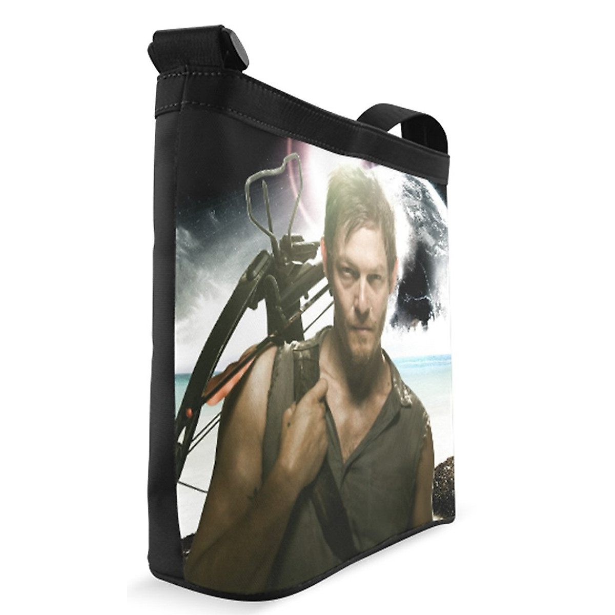 Psylocke Female fabric Popular Shoulder Bags Crossbody Bags Sling Bag with Daryl Dixon-The Walking Dead Image