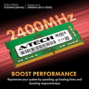 A-Tech 4GB RAM for Synology DiskStation DS220+ NAS | DDR4 2400MHz PC4-19200 SODIMM 1.2V 260-Pin Non-ECC SO-DIMM Memory Upgrade