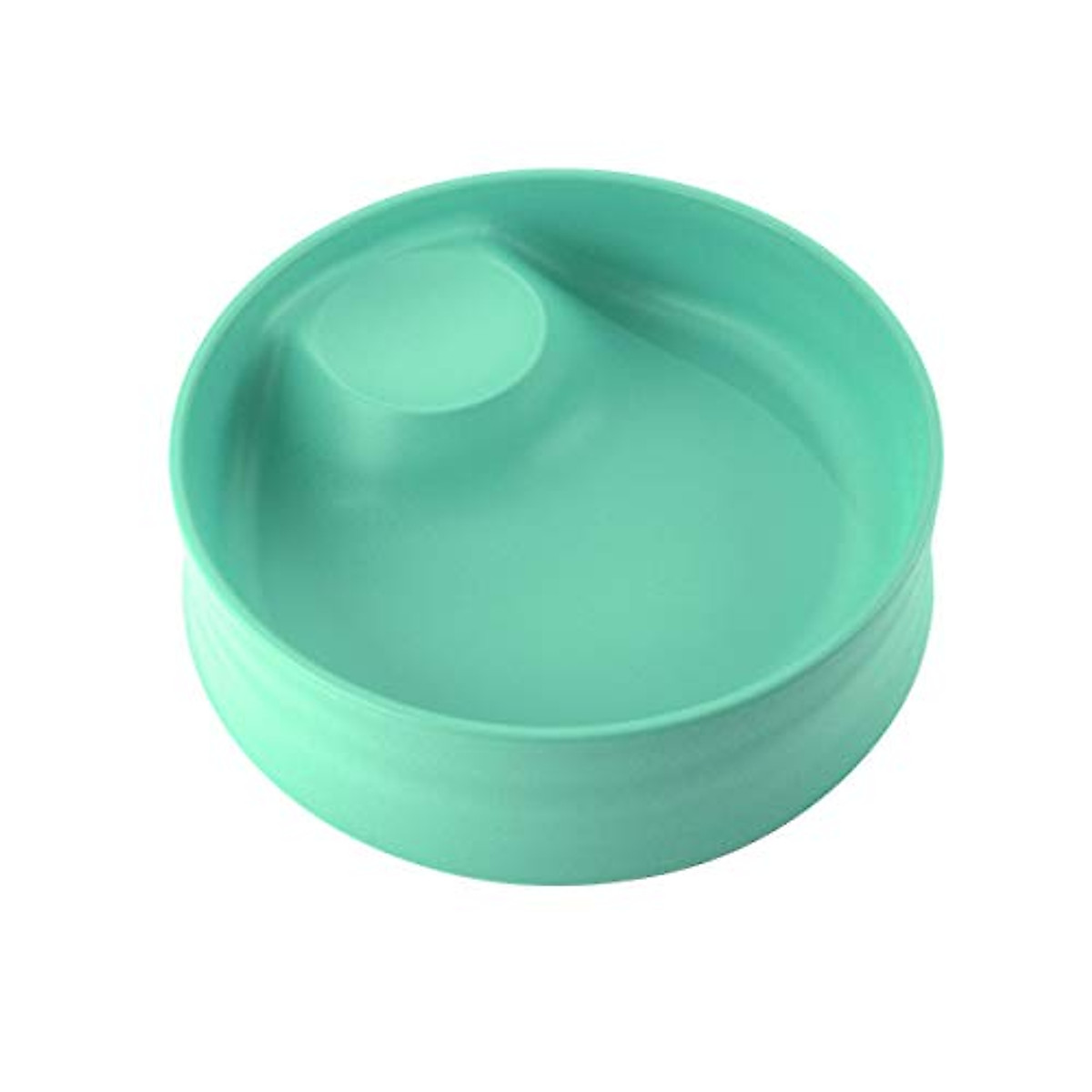 Kizingo Stackable Nudge Bowl for Infant and Toddler Self-Led Feeding (1-Pack, Sea Green)