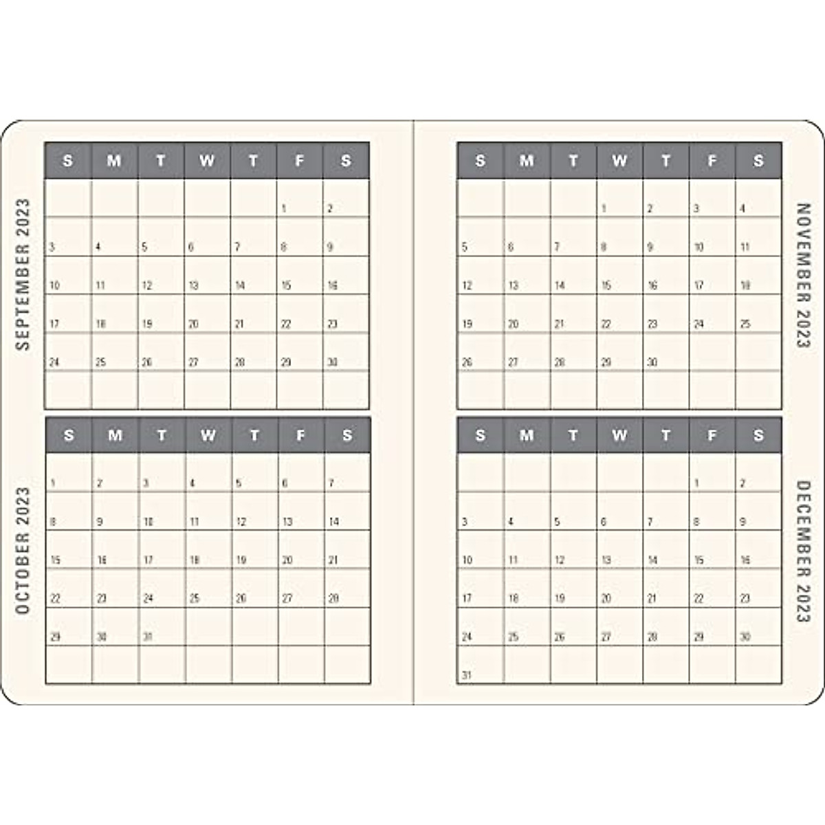 2023 Persian Grove Weekly Planner (16 months, Sept 2022 to Dec 2023) (English and German Edition) (English, German and Japanese Edition)