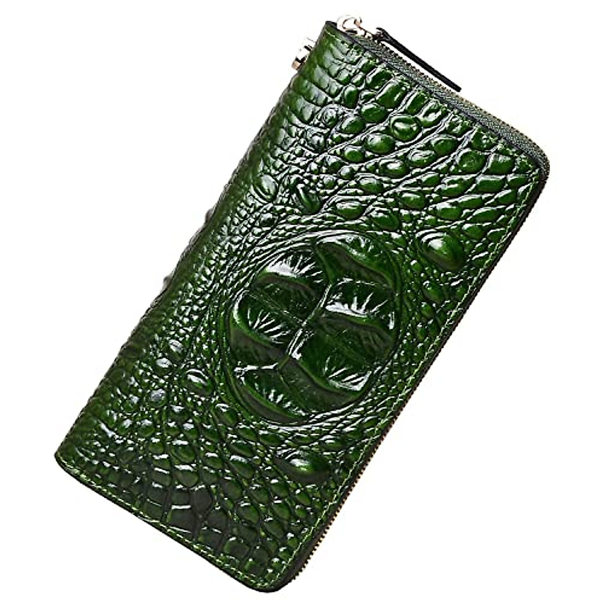 PIJUSHI Women Handbags Crocodile Top Handle Bag Designer Satchel Bags For Women Wristlet Wallet for Women Crocodile Leather Wallet Ladies Clutch Purse