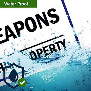 Property Rules Sign No Alcohol, No Drugs, No Weapons, No Smoking, Allowed on This Property Sign, 10x14 Inches, Rust Free .040 Aluminum, Fade Resistant, Made in USA by My Sign Center