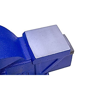 Yost Vises Tool 4-Inch Workshop Duty Bench Vise, Model BV-4, with 120-Degree Swivel Base, Blue