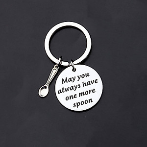 Spoon Theory Gift Fibromyalgia Gift May You Always Have One More Spoon Keychain Chronic Illness Gift (More Spoon Keychain)