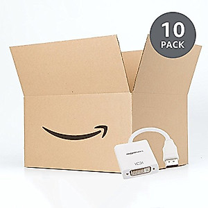 Amazon Basics DisplayPort to DVI Adapter 10 pack, White