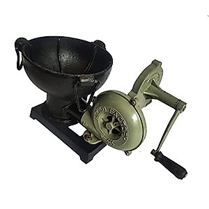 SUGRA ART TSA Blacksmith Forge Furnace with Hand Blower for Knife Making with Vintage Style Pedal Type Handle - Blacksmithing Forging Tools Equipment - Antique Style Coal Forge Furnace Black (Replica
