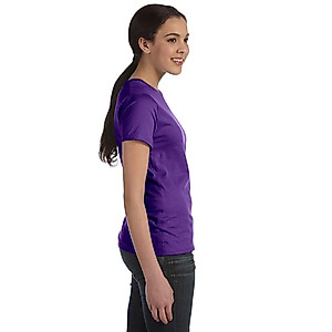 Hanes Perfect-T T-Shirt, Purple, Large