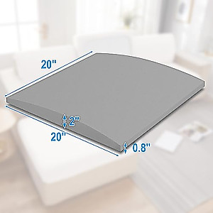 20" x 20" Foam Cushion Couch Cushion Support - Curve Furniture Seat Support- High-DensitySag Repair Replacement for Sofa Couch Loveseat Chair (1)