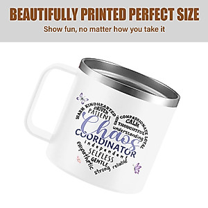 WWHSAI Chaos Coordinator Gifts - Gift For Boss Chaos Coordinator - Boss Lady Gifts For Women - Thank You Gift For Employee/Teacher/Coworker/Manager/Nurse Appreciation Office Presents Coffee Cup 14oz