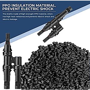 Solar Odyssey Solar Panel Y Branch Connector | T Branch 2 Way Solar Connector | Easy Installation Mount Tool for Parallel Connection Between Solar Panels FMM+MFF (1 Pairs)