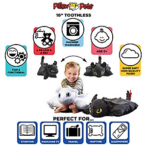 Pillow Pets How to Train Your Dragon Toothless Plush - NBCUniversal 16" Stuffed Animal Toy