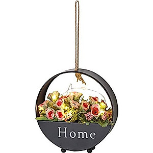 Karadag Decor, Wall Hanging Rope Floating Shelves – Multi Purpose Plant Decorations - Table, Bathroom - Balcony Decoration - Office Decoration Door Hanger (Grey)