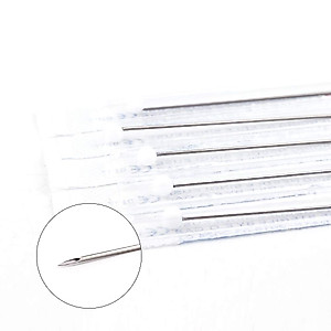 TC 100pcs Tattoo Piercing Needle with Body Ear Navel Nipple For piercing Supplies (10G)