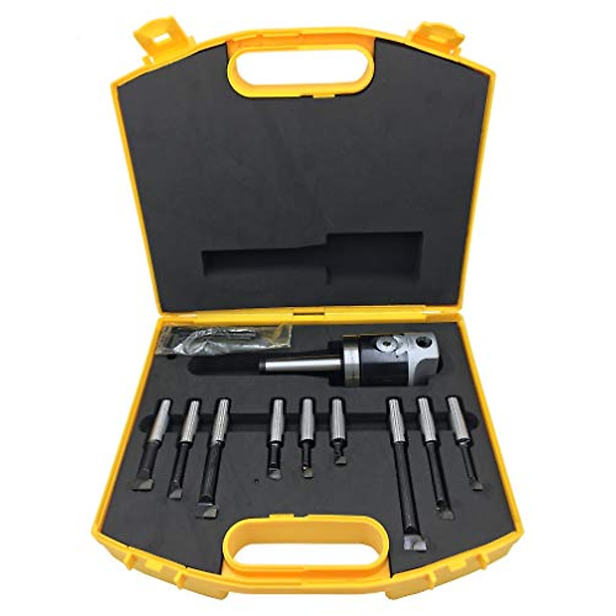 Boring Head 2"(7/8-20) With MT2 Shank 3/8-16 Thread and 9Pcs 1/2" Shank Boring Bar Sets