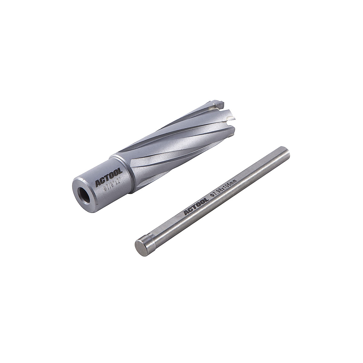 ACTOOL 7/8'' Diameter x 2'' Depth of Cut Carbide Tipped TCT ANNULAR Cutter with 3/4'' Weldon Shank