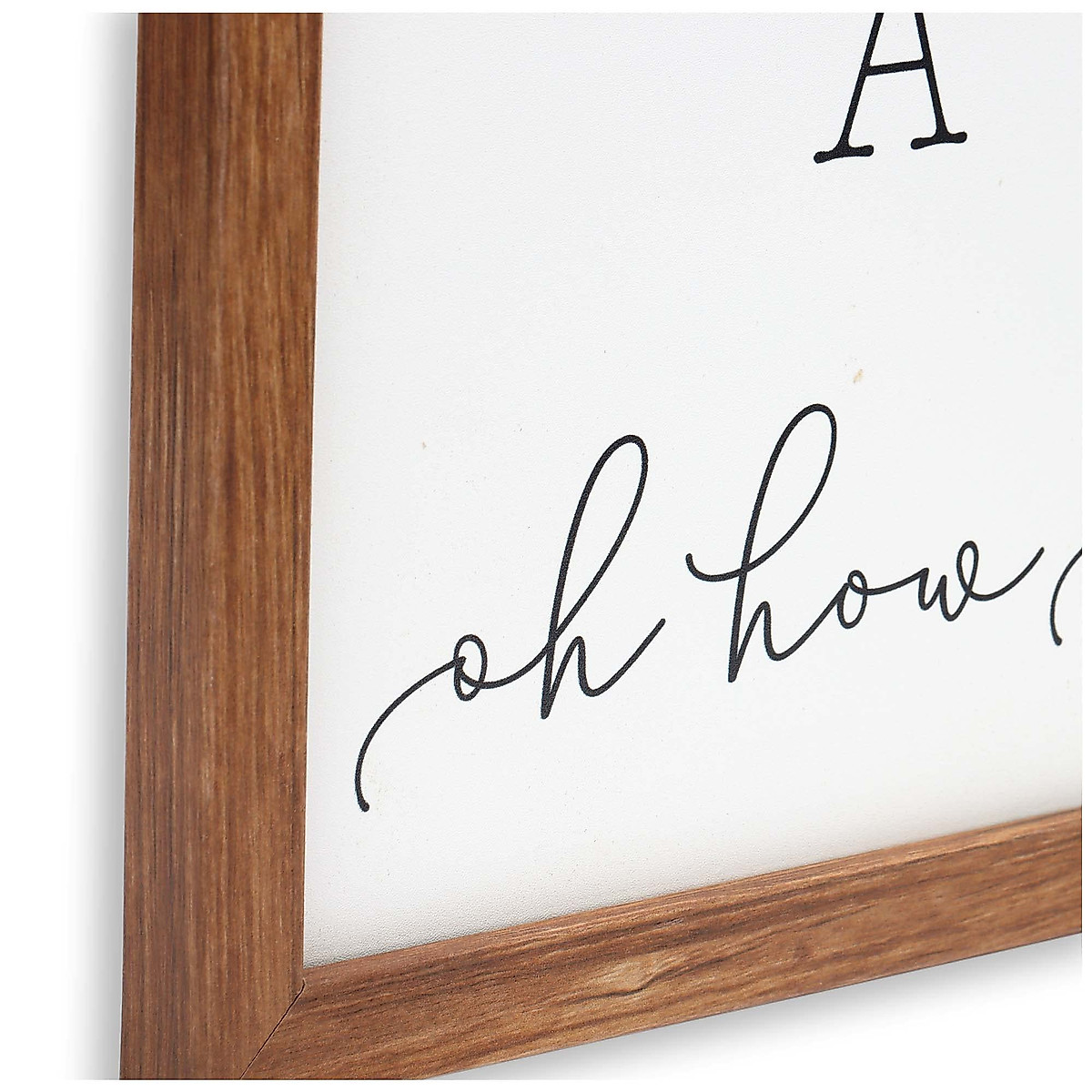 Open Road Brands ABC Nursery Wall Art - Large Modern Alphabet Nursery Picture - ABCDEFG Oh How Loved You'll Always Be