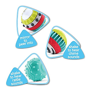 Early Learning Centre Sensory Discovery Balls, Fine Motor Skills, Hand Eye Coordiation, Imaginative Play, Kids Toys for Ages 6 Month, Amazon Exclusive