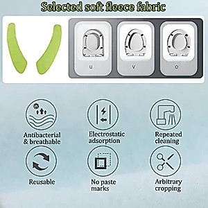 Aeojoy St Patricks Day Decorations, Grinch Bathroom Set, 4 PCS Bathroom Toilet Seat Sets