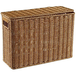 OSALADI Narrow and Tall Storage Box with Lid Book Baskets Narrow Holder Sundries Organizer Toy Baskets Basket with Lid Weave Sundries Basket Plastic File Rack To Weave