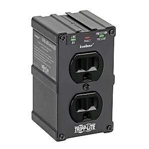 Tripp Lite Isobar Surge Protector Power Strip, Lifetime Limited Warranty Black