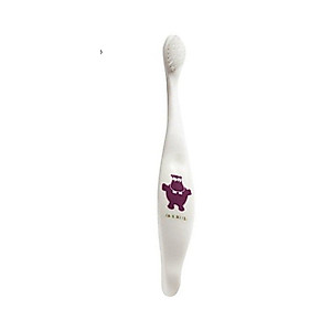 Jack N' Jill Toothbrush and Toothpaste Bundle - 2 Items: Hippo Toothbrush and Black Currant Toothpaste