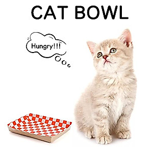 ZENFUN 80 Pack Paper Food Serving Trays, 2 LB Cardboard Food Boats Checkered Kraft Tray, Greaseproof Fast Food Snack Holder for Snack, Hot Dog, Hamburger and Chips, Party, Red and White