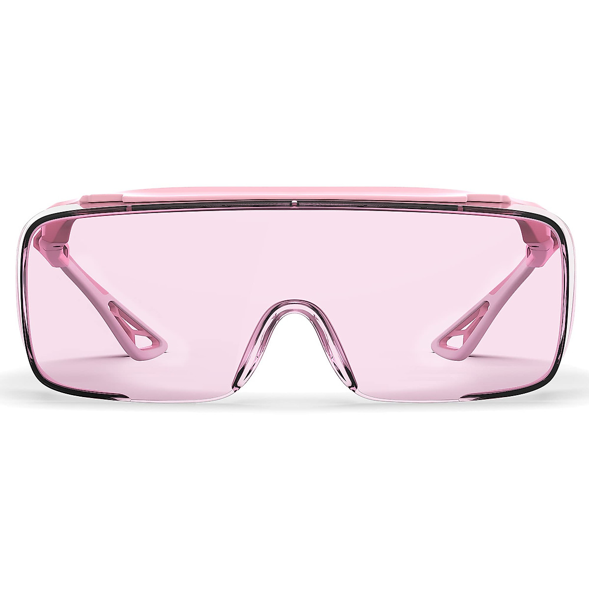 MEIGIX Safety Glasses Anti Fog Goggles Protective Eyewear Blue Light Blocking Anti Dust UV Protection Glasses For Men Women (pink)