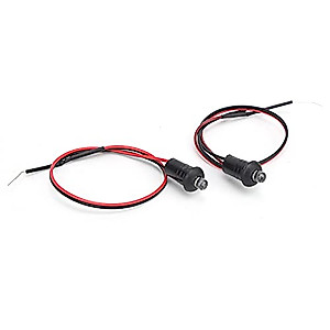 2Pcs Fake Alarm Lamp Blue Light Modification Universal 12V Vehicle Accessories Blinking LED Security Warning Lamp for Car-s Boats RVs Motorcy