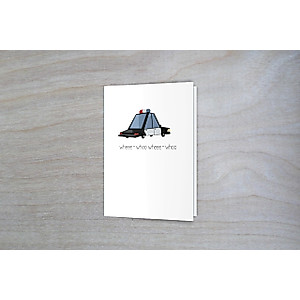 Red Door Inspirations Police Card for Police Academy Graduation, Police Appreciation, Police Retirement, or just to encourage a police officer. Single Card and Envelope. Made in the USA!