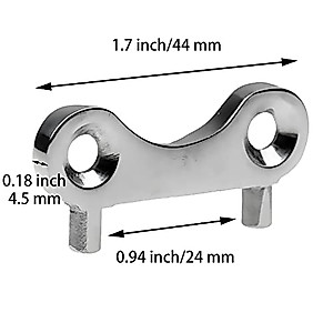 HUTUNOUY 2pcs Boat Gas Cap Key, 316 Stainless Steel Marine Bayliner Boat Cap Gas Replacement Key for Fuel Water Tank