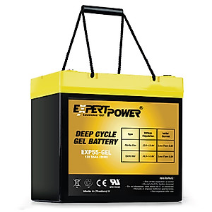 ExpertPower 12Volt 55AH Rechargeable Gel Battery