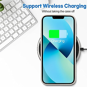 OOK Compatible with iPhone 13 Leopard Print Case with Wrist Strap, White Leopard TPU Shockproof Protection Cover Cheetah Print with Camera Protection for Women Girls, for 6.1inch