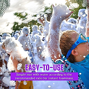 Foam Powder for Foam Machine with 120 Gallons Capacity - Pet & Human Safe, Ultra Concentrated - Eco-Friendly, Non-Staining for Parties, Weddings, Events - Compatible with FOAMO Machines