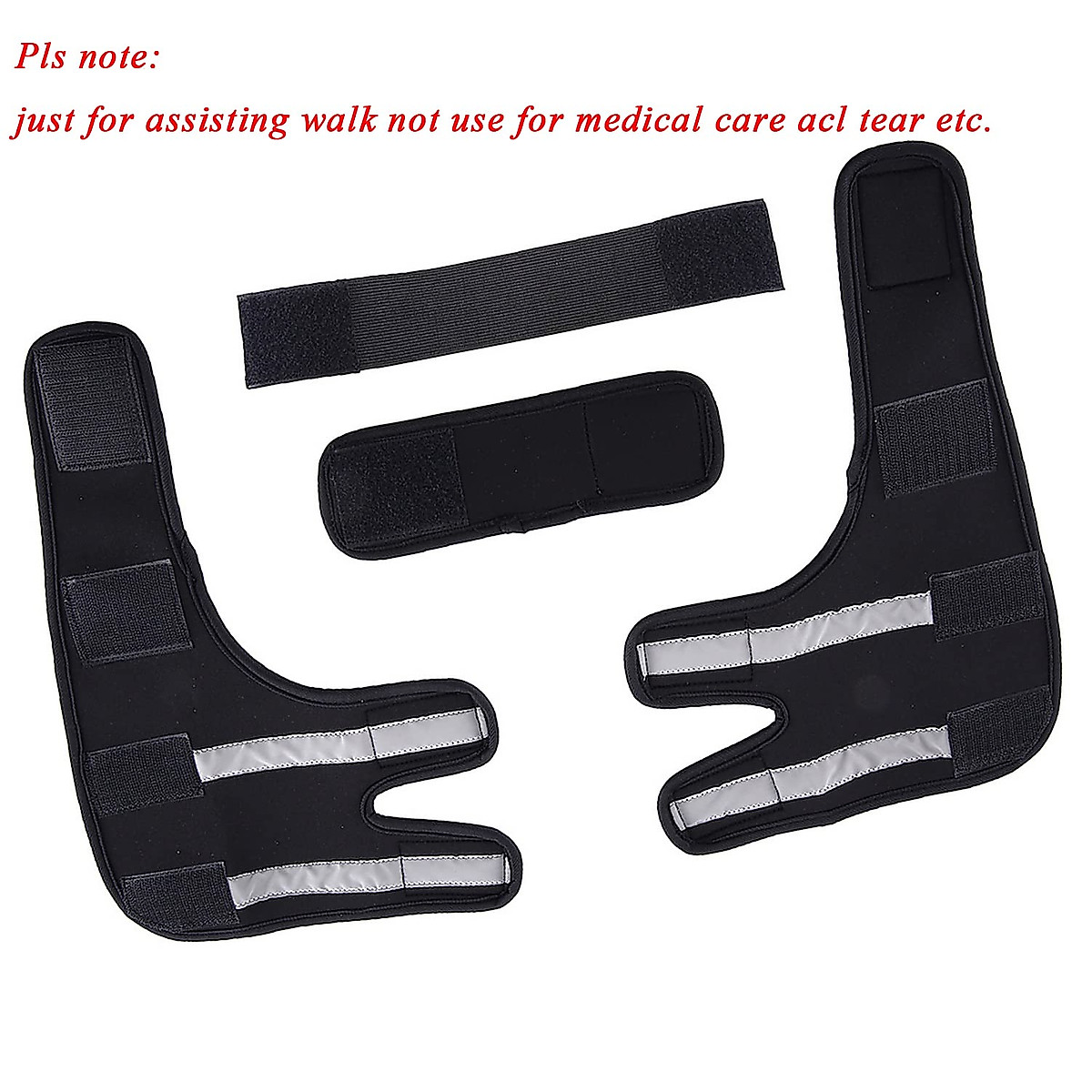 SELMAI Reflective Dog Shoulder Brace Front Leg Brace Canine Elbow Protector Extra Supportive Joint Wrap Arthritis Loss of Stability Helps Wounds Healing Prevents Injuries Sprains Black S