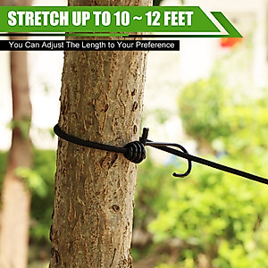 2 Pack Camping Clothesline Portable 12 Clothespins, Camping Accessories Travel Clothesline for Outdoor Indoor, Retractable Clothes Line Elastic Clothesline for Camper Hotel Room