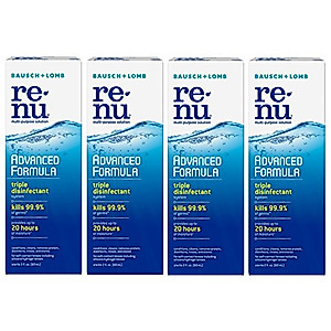 Renu Fresh Multi-Purpose Contact Lens Solution, Travel Size 2 Fl Oz (Pack Of 4)