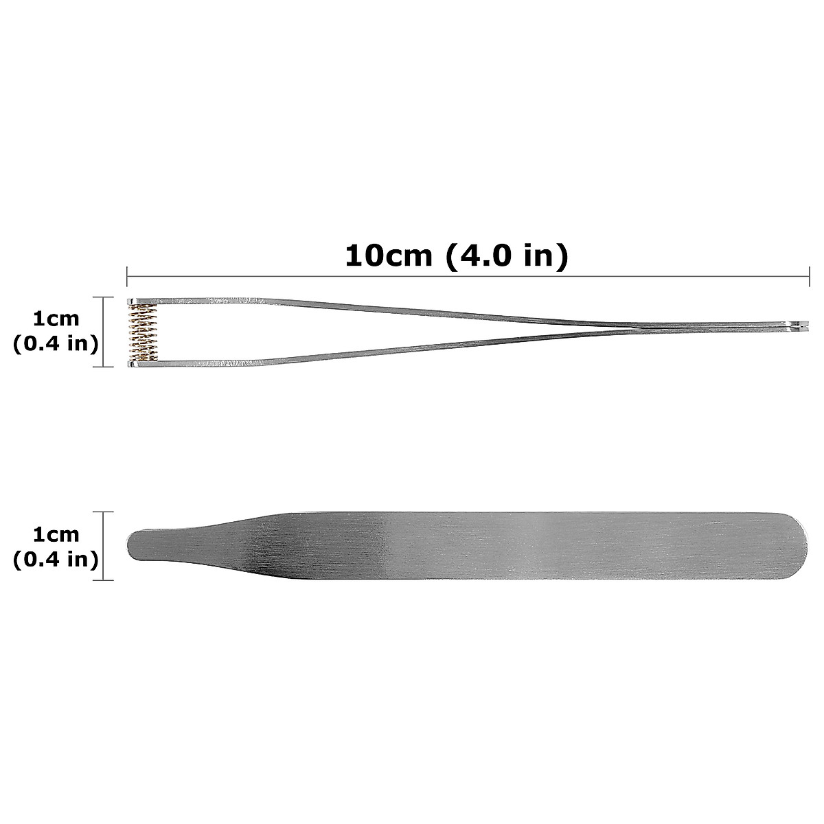 Seki Japan Ear Hair Trimmer Clipper Cutter Tweezers Shape with Spring Safe Design for Hair Removal, Japanese Stainless Steel