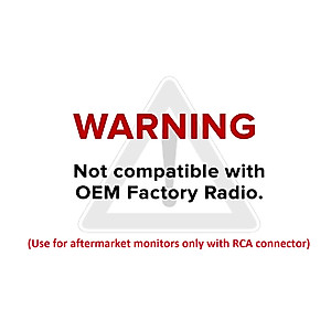 PYvideo Emblem Backup Camera for F150 F250 F350 F450 F550 (2009-2014) with aftermarket Monitor